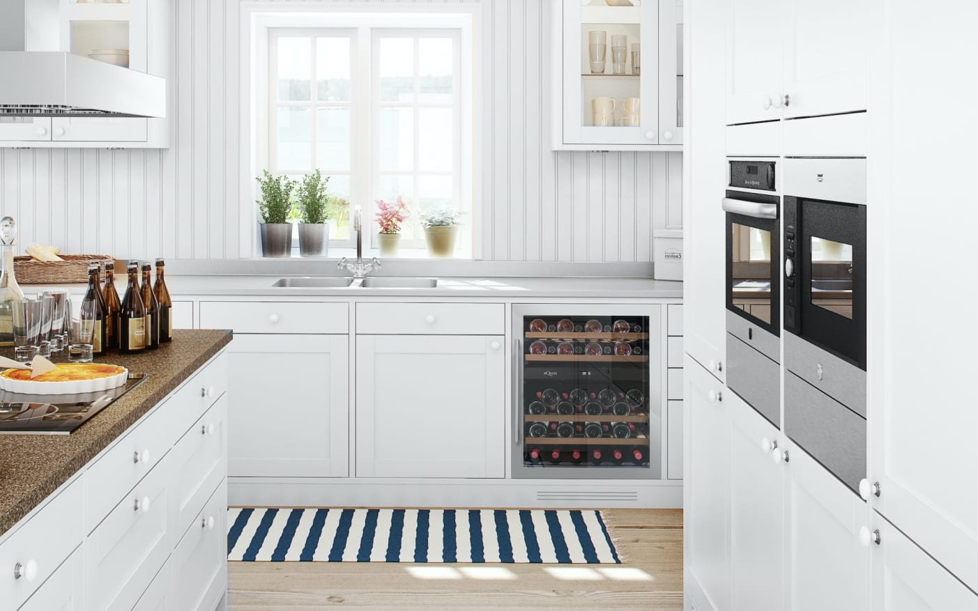 Podpultni ugradbeni hladnjak za vino WCD60S-700 - hladnjaci.com