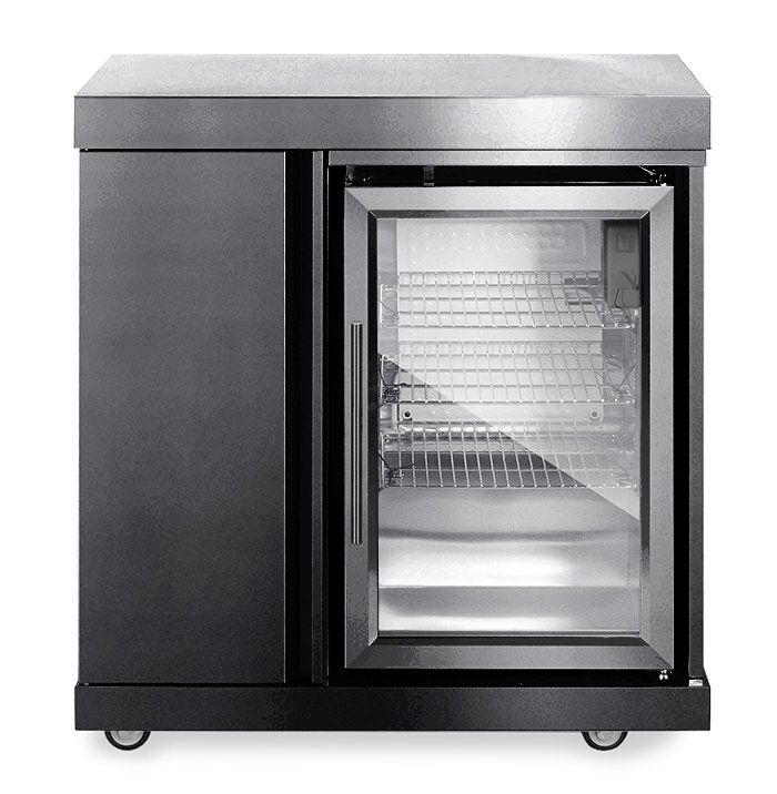 Crni inox samostojeći hladnjak 9518 - hladnjaci.com