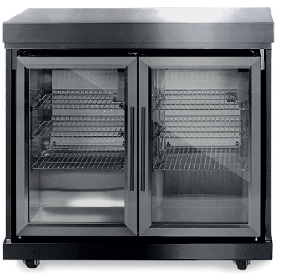 Crni inox samostojeći hladnjak 7648 - hladnjaci.com
